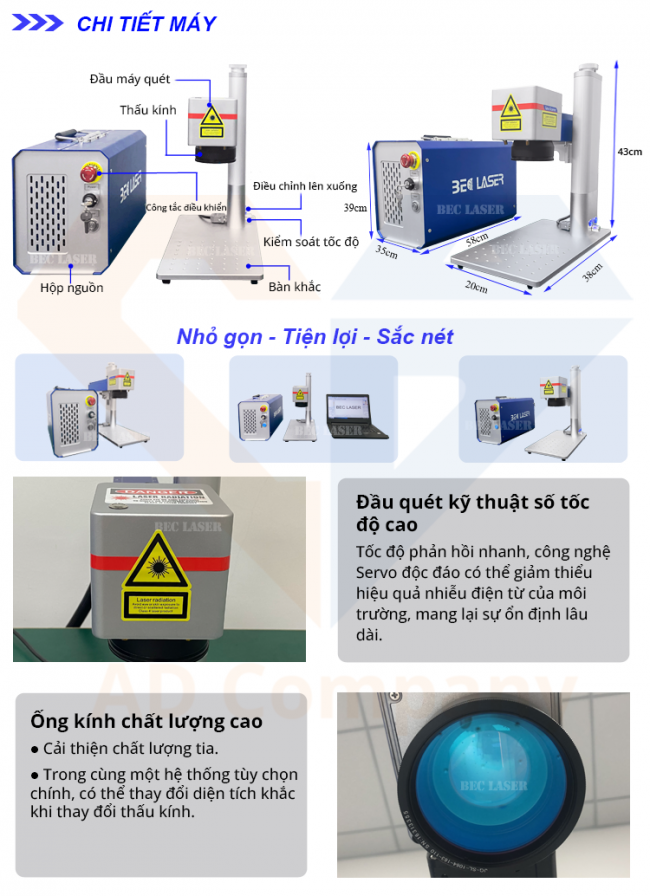 Máy khắc Laser FM2 - AD Company