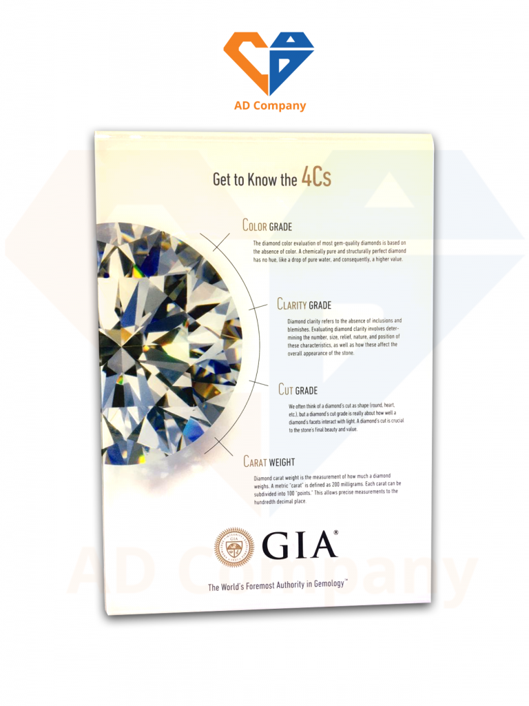 Bảng mica tiêu chuẩn 4Cs của GIA - AD Company